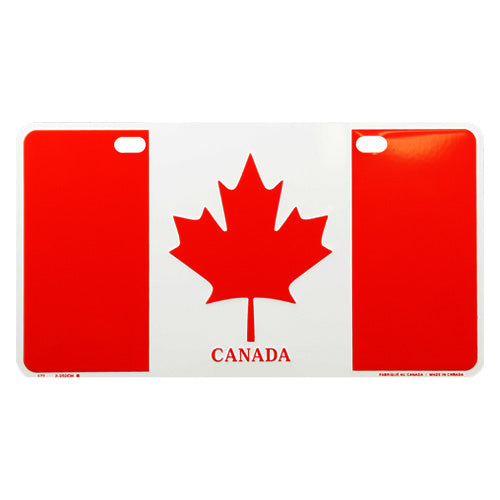 License Plate - Candian Flag 12" x 6" – UCANADA