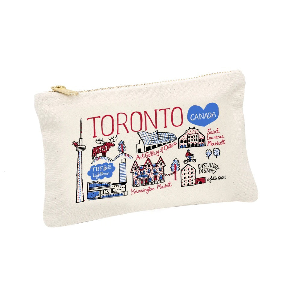 Toronto Iconic Illustrated Landmarks Pouch by Julia Gash – UCANADA