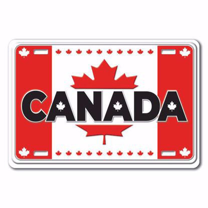 Postcard - Canadian Flag in License Plate Design – UCANADA