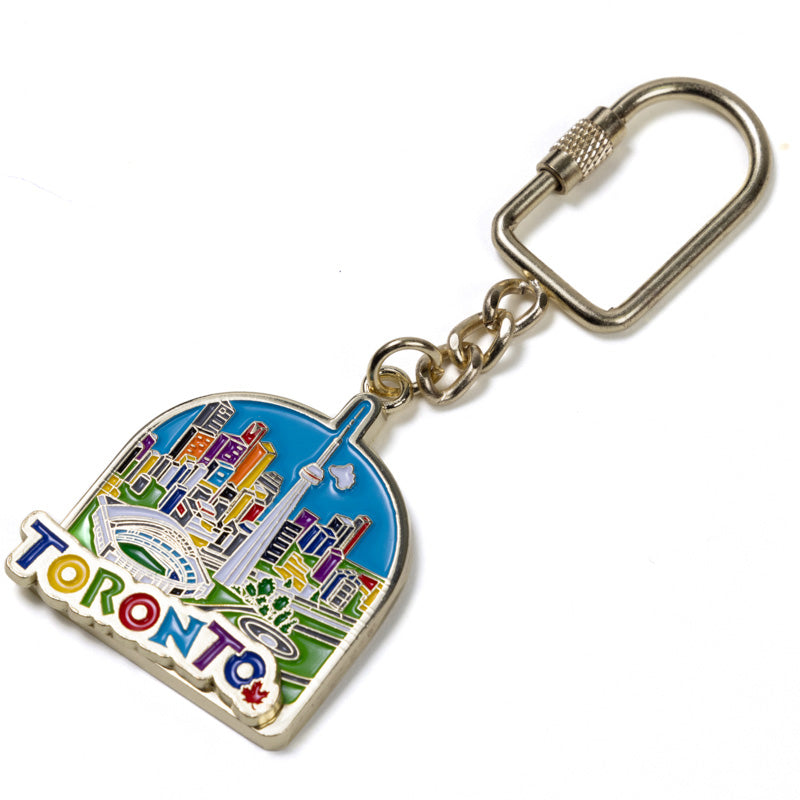 Toronto Enamel Keychain with Movable Toronto Script – UCANADA