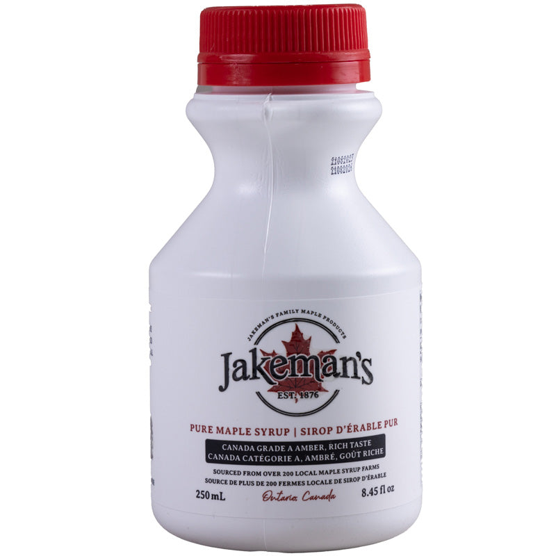 Jakeman's Pure Maple Syrup Canada Grade A Amber in jug - 250ml – UCANADA