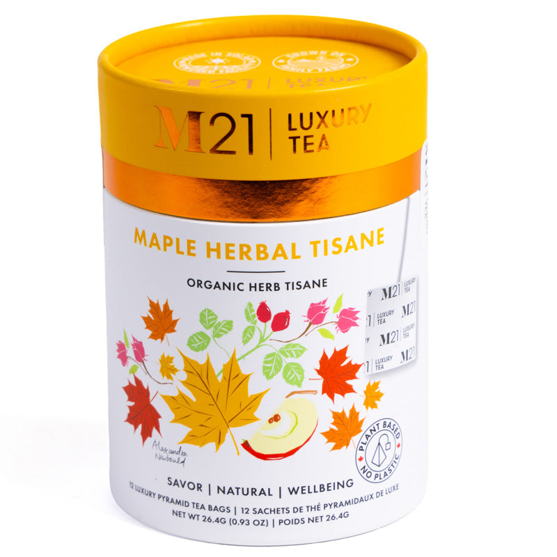 Organic Maple Herbal Tisane Tea in Paper Can - 12 tea bags – UCANADA